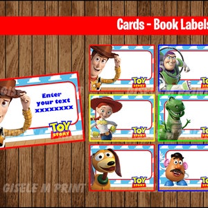 Toy Story Printable Cards Tags Book Labels Stickers Kids - Etsy