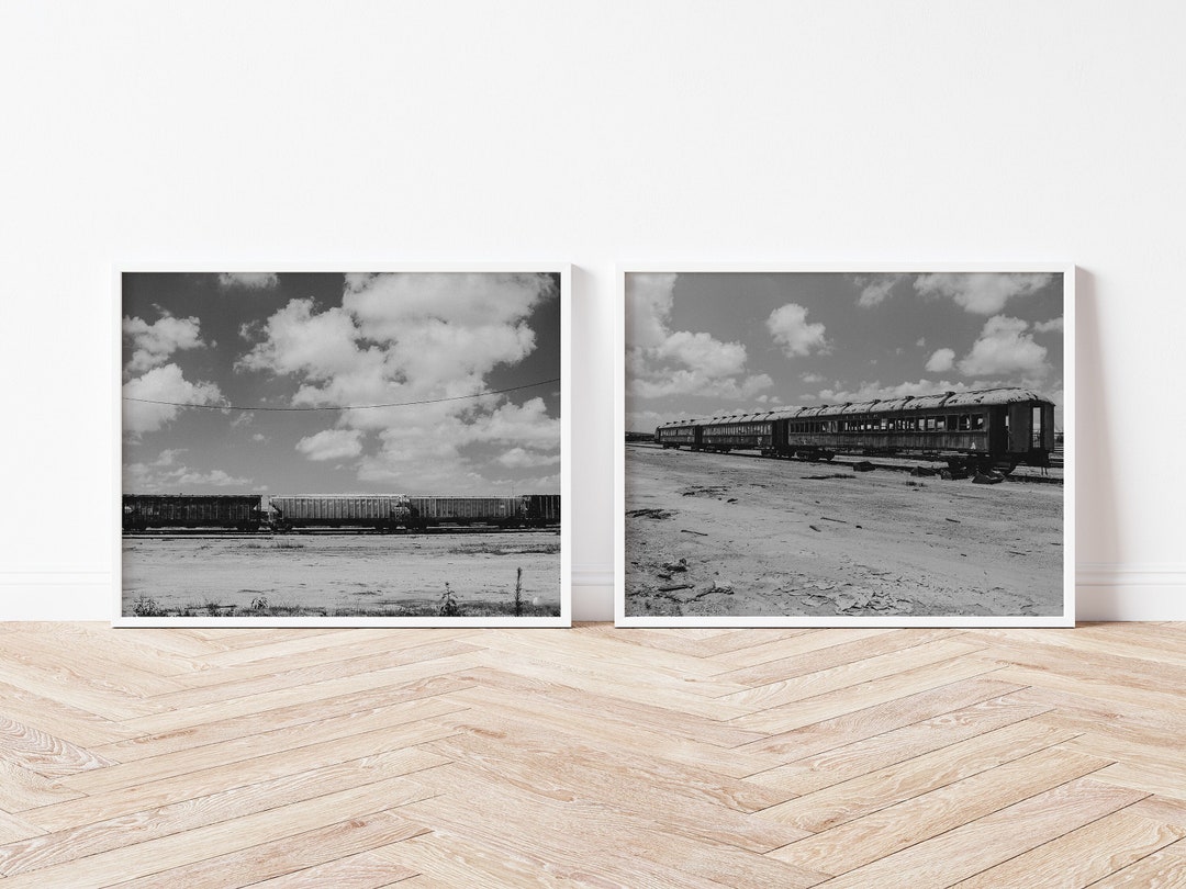 Set of 2 Prints Vintage Black and White Photographs of - Etsy