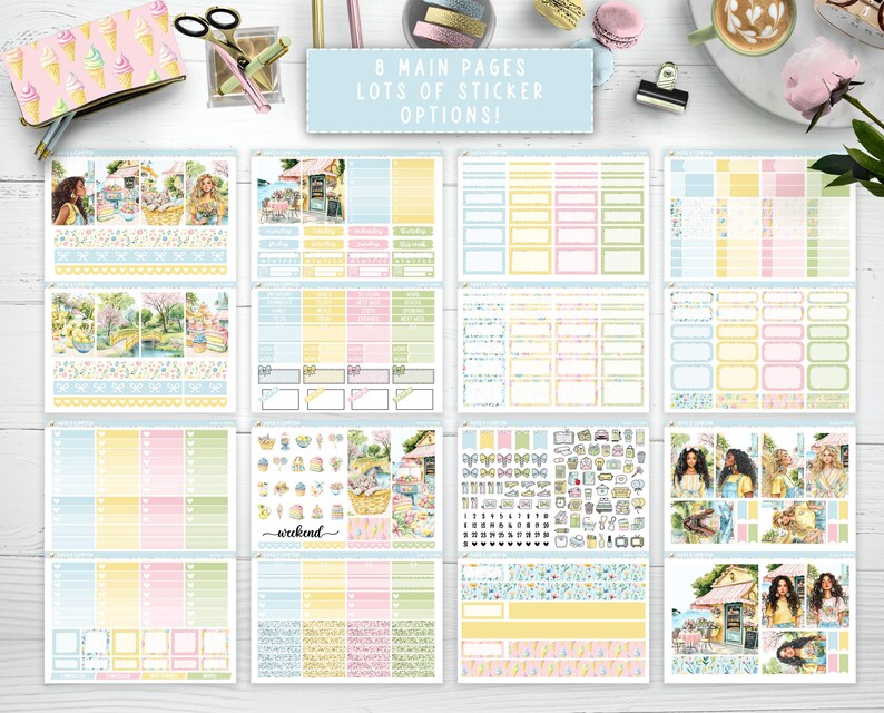 Printable Planner Stickers Weekly Sticker Kit Classic Happy Planner ...