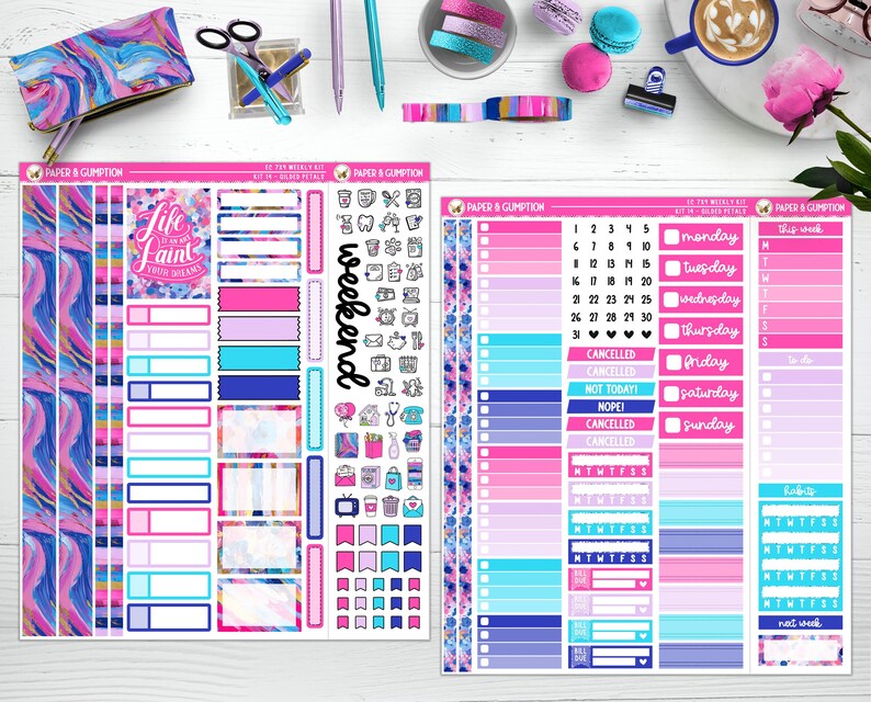 Printable Planner Stickers Erin Condren 7x9 Ec Vertical Weekly Sticker ...