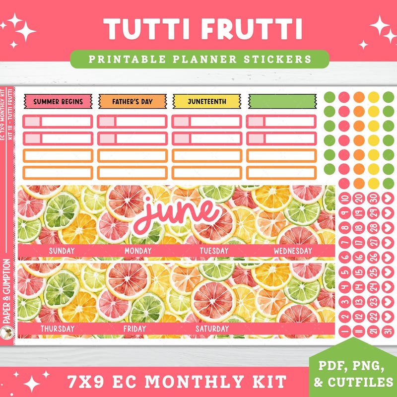 Fruit Sticker Stickers - Etsy