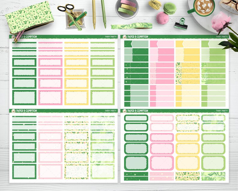 Printable Planner Stickers Fairy Party Weekly Sticker Kit Erin Condren ...