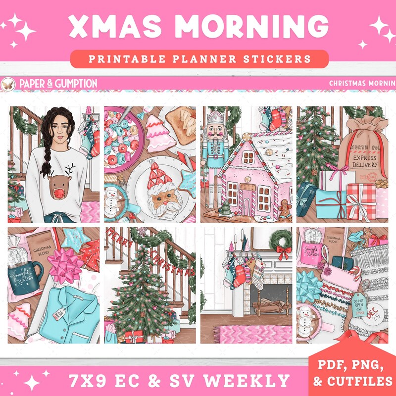 Christmas Stickers - Etsy