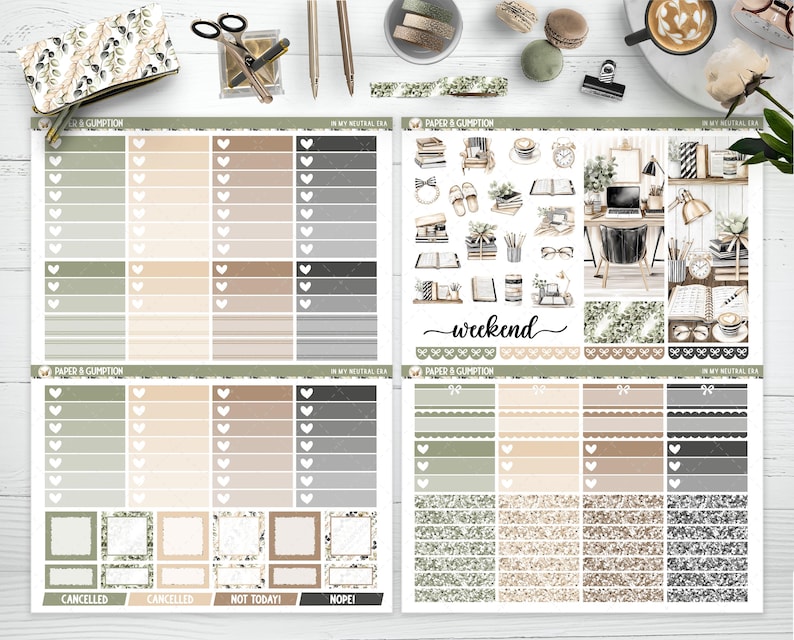 Printable Planner Stickers Weekly Sticker Kit Classic Happy Planner ...