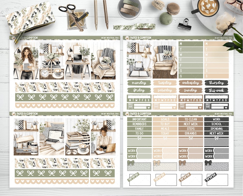 Printable Planner Stickers Weekly Sticker Kit Classic Happy Planner ...