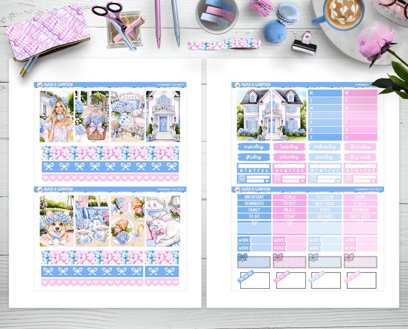 Spring Printable Planner Stickers Weekly Sticker Kit Classic Happy ...
