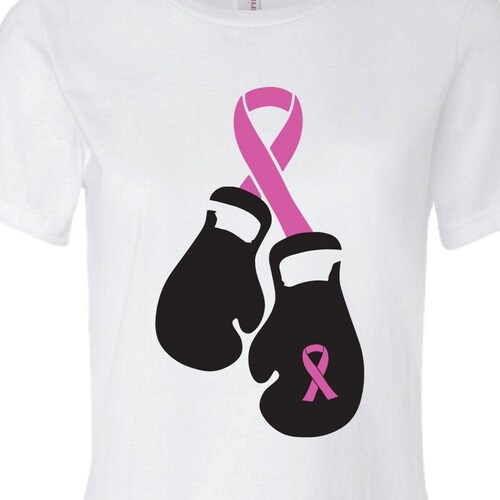 Cancer SVG Awareness Ribbons SVG Fight Cancer Boxing Pink - Etsy