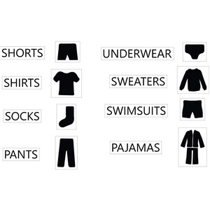 Dresser Decal Labels - Clothing Labels - Dresser Labels - Kids Labels ...