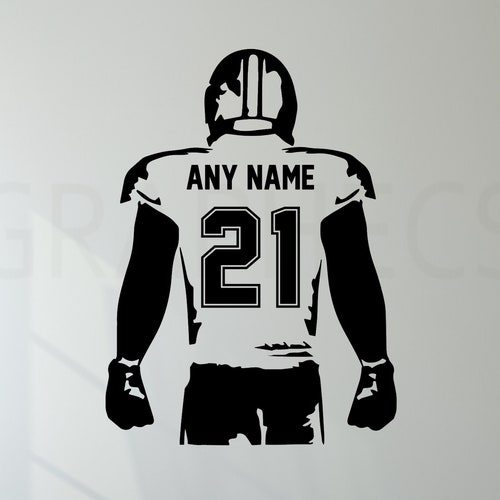 Personalized Custom Soccer Player Wall Decal Choose Your - Etsy