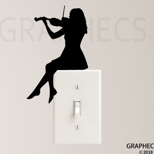 Violin Music Decal Vinyl Sticker Jazz Sitting Classical - Etsy