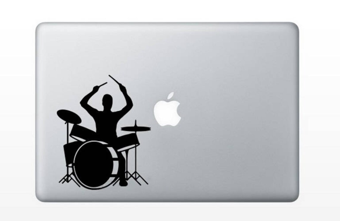 Drums Music Decal Vinyl Sticker Playing Instrument Laptop Home Decor - Etsy