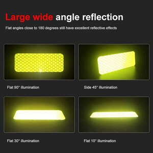 Reflective Lightning Bolt Decal Set 4 Pcs, Bicycle Stickers, Reflector ...
