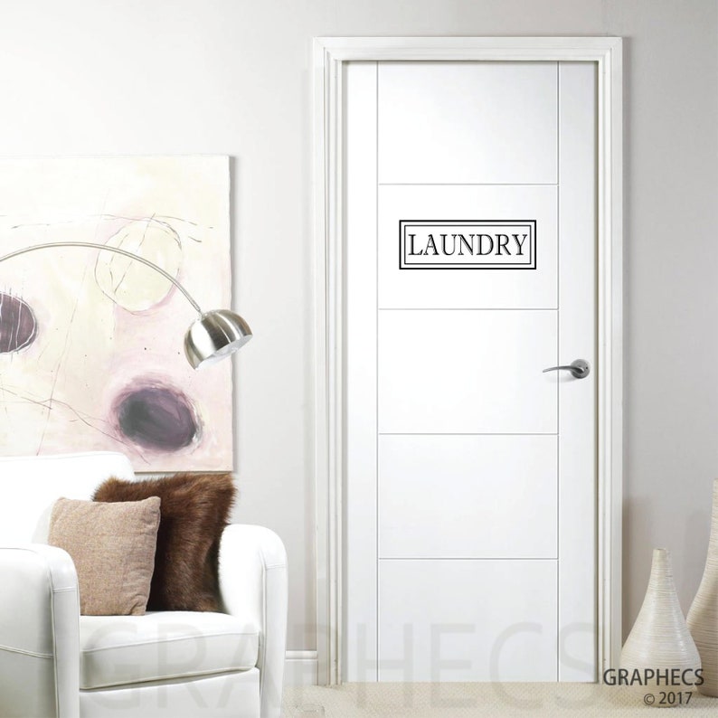 Custom Label Border Text Vinyl Decal Door Frame Sticker Glass - Etsy Sweden