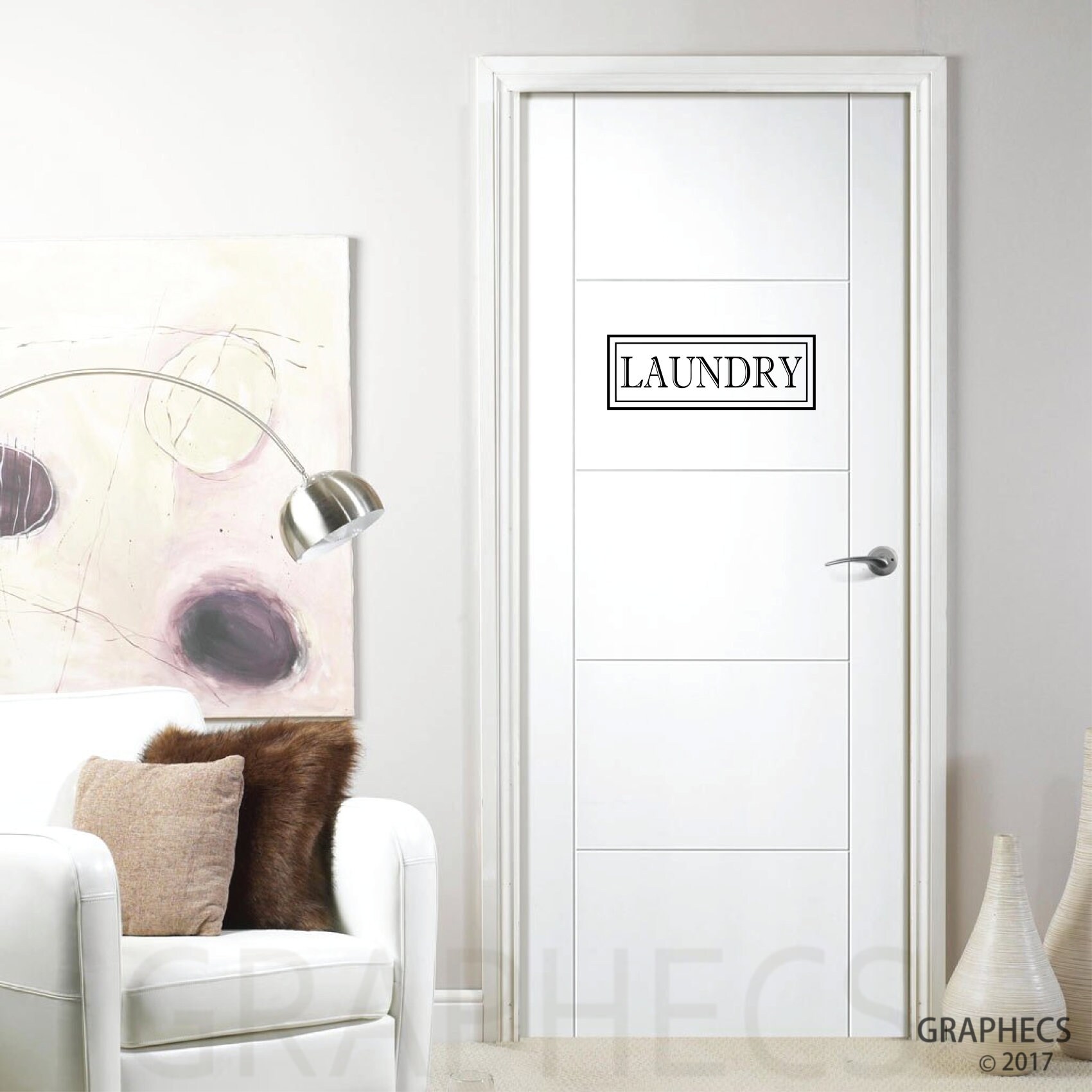 Custom Label Border Text Vinyl Decal Door Frame Sticker Glass - Etsy UK