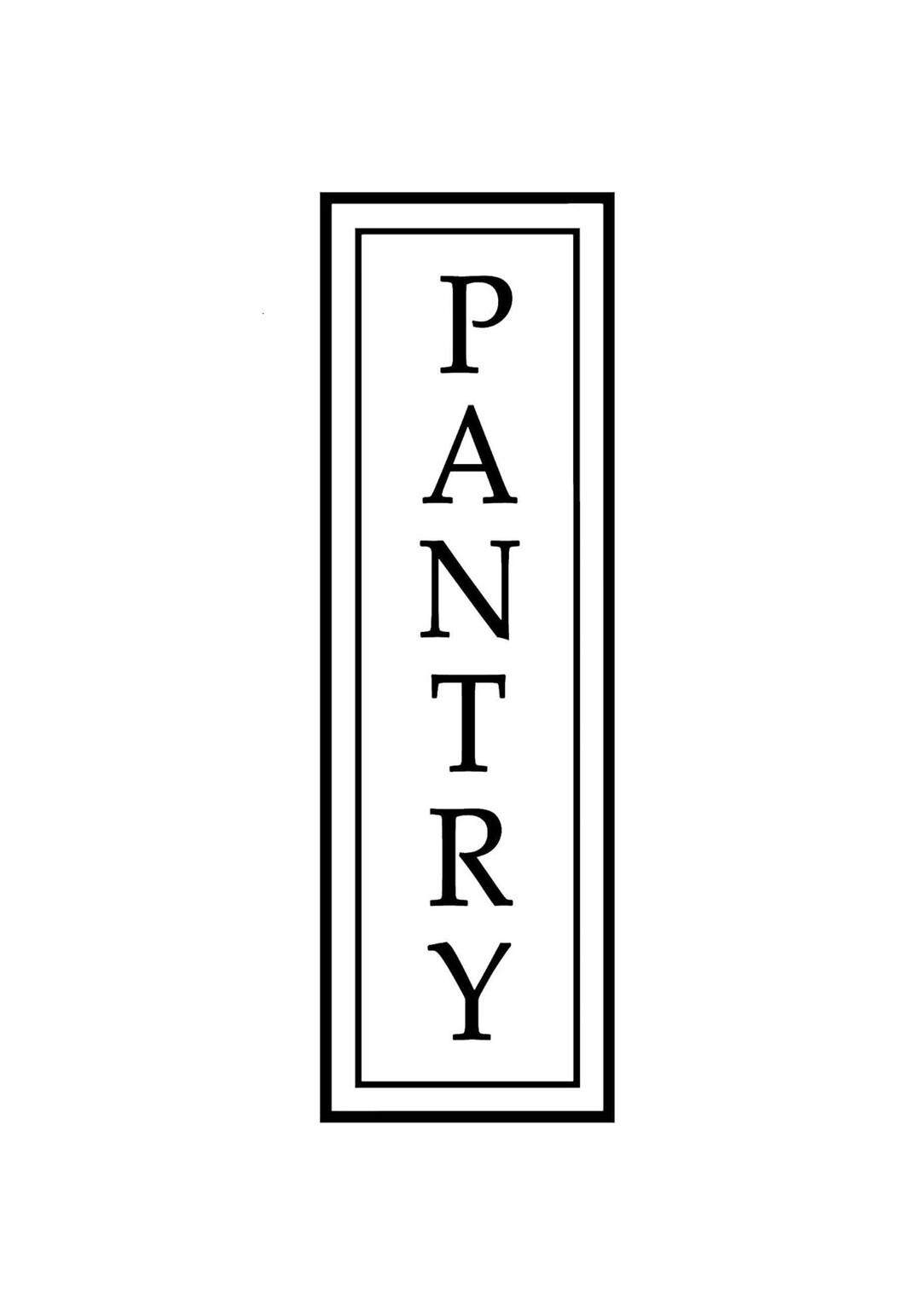 Pantry Vinyl Decal Kitchen Door Frame Sticker Glass Door Luxurious ...