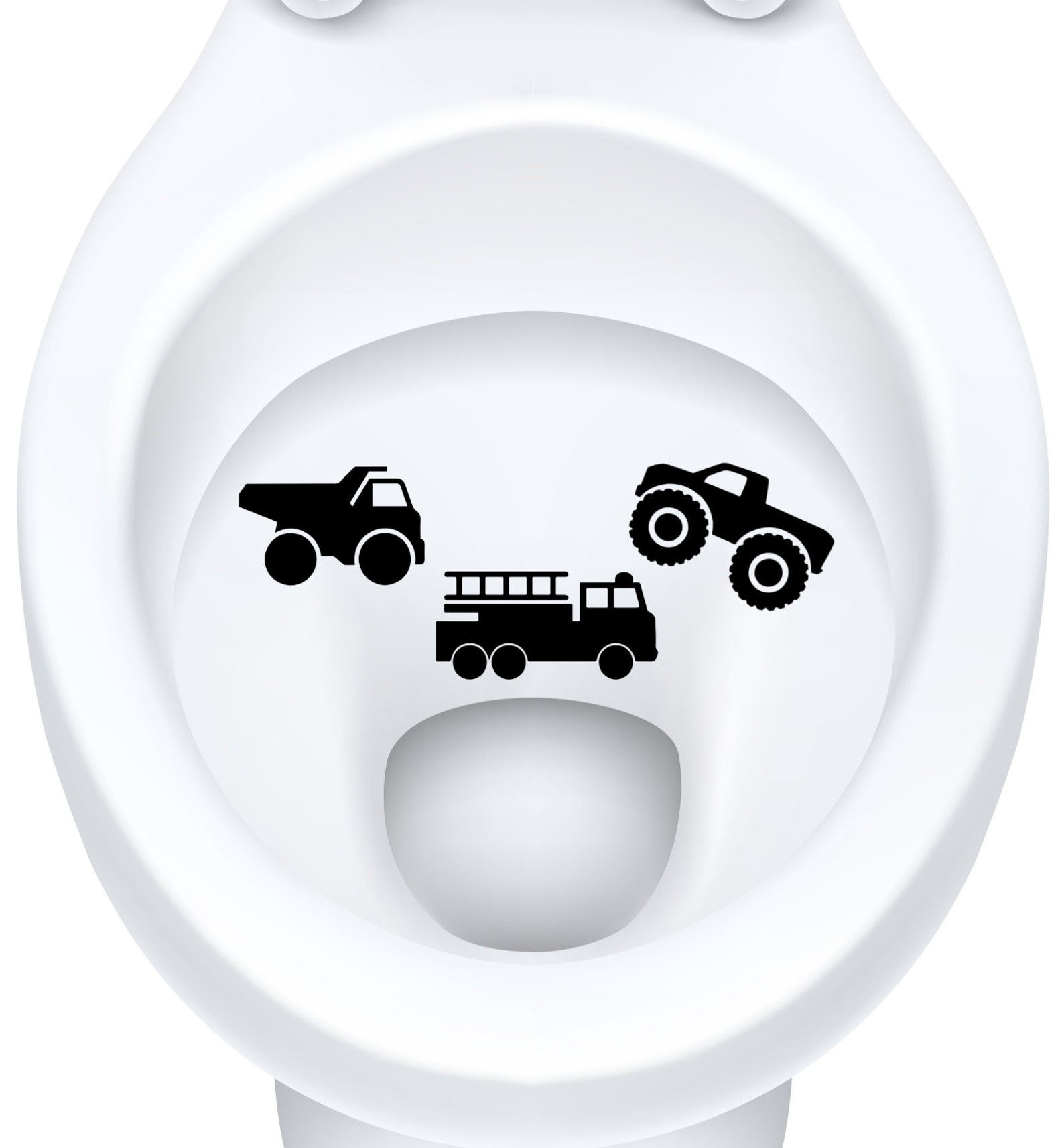 Toilet Targets Trucks Aim Practice 3 Piece Collection Vinyl Decal ...