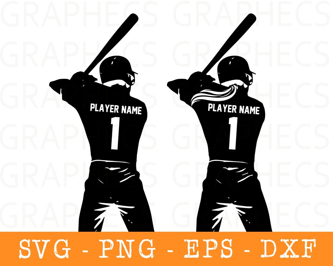 Boy Baseball SVG, Girl Baseball Player SVG, Softball Svg, Eps, Png, Dxf ...