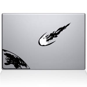 Meteor to Earth Vinyl Decal Sticker Space Universe Fiery Laptop MacBook ...
