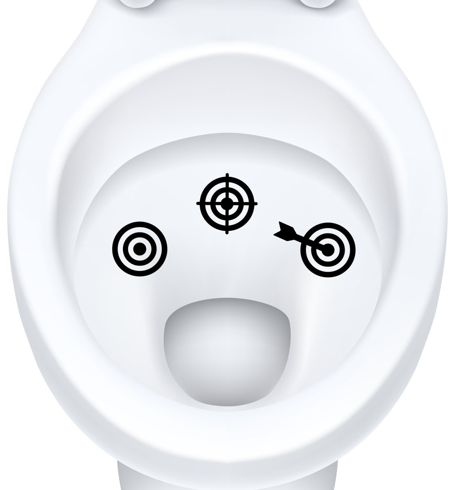 Toilet Targets Aim Bullseye Potty Training Practice 3 Piece Collection ...