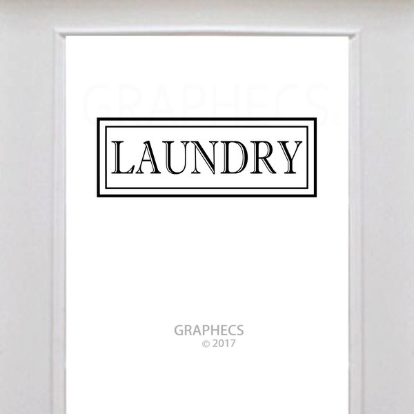 Laundry Room Decal for Glass - Etsy