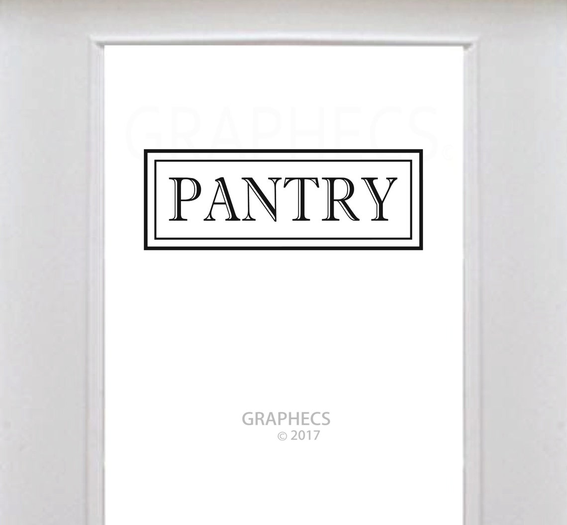Custom Label Border Text Vinyl Decal Door Frame Sticker Glass Door ...