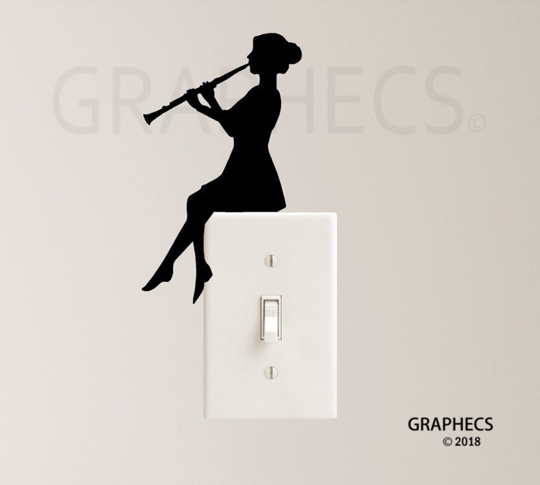Clarinet Music Decal Vinyl Sticker Jazz Sitting Classical Instrument ...