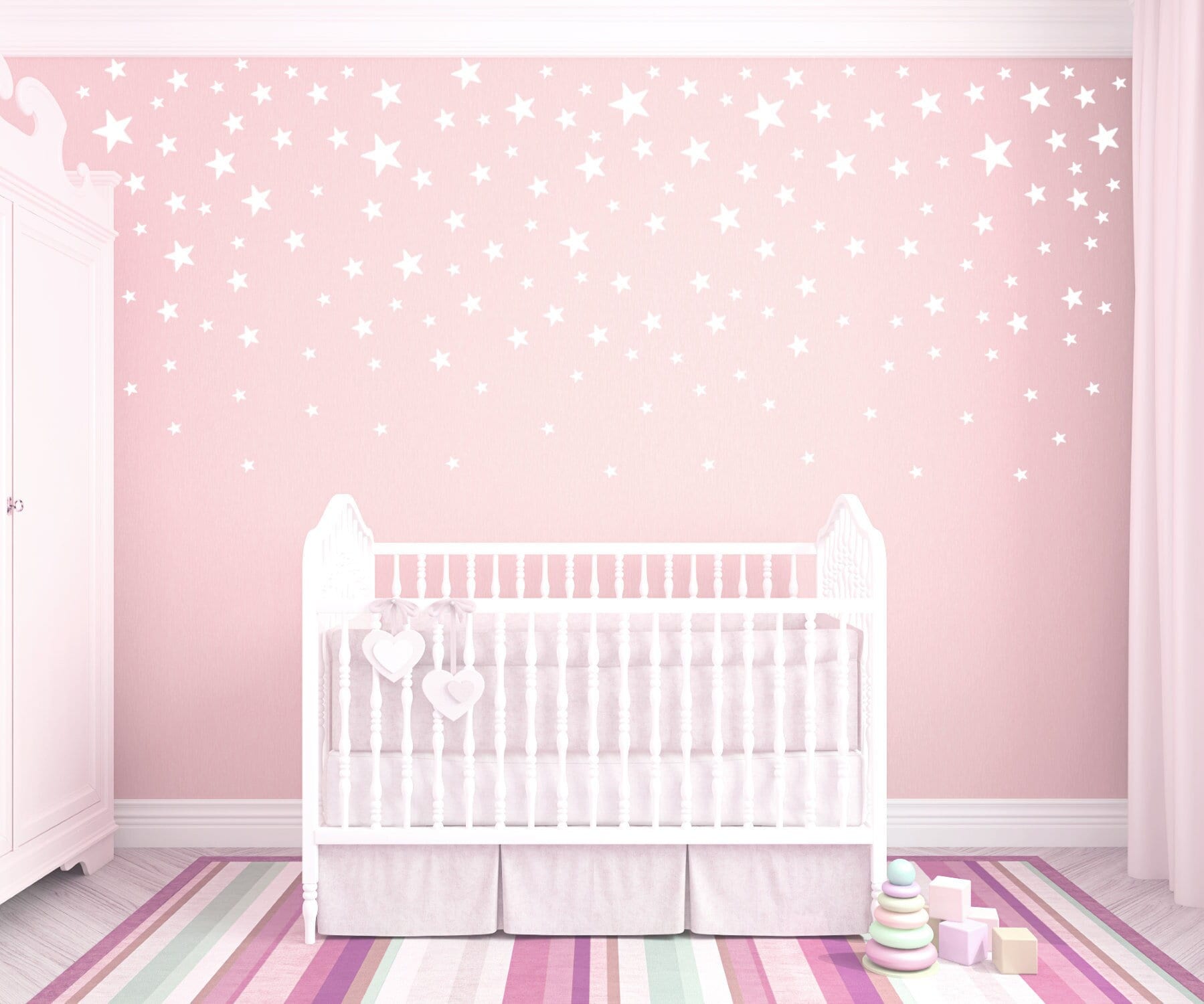Star Wall Decals, Peel and Stick Application, Star Wall Stickers ...