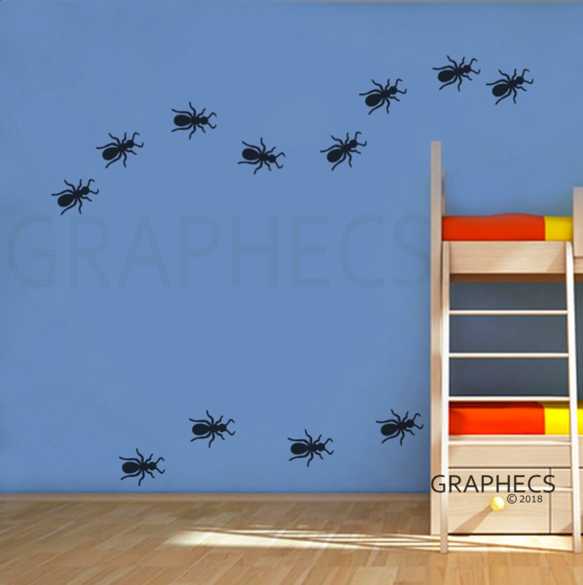 Set of Ants Decal Stickers Insects Bugs Boys Kids Home Decor - Etsy