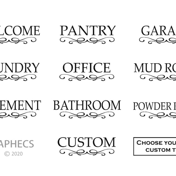 Welcome Door Decal - Etsy