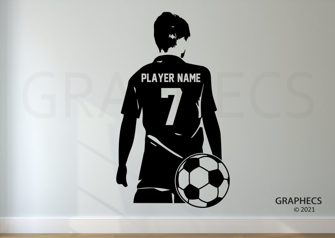 Personalized Soccer Decal - Custom NAME & NUMBERS Custom Football ...