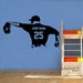 Baseball Pitcher Decal Choose Your NAME and NUMBERS Personalized Custom ...
