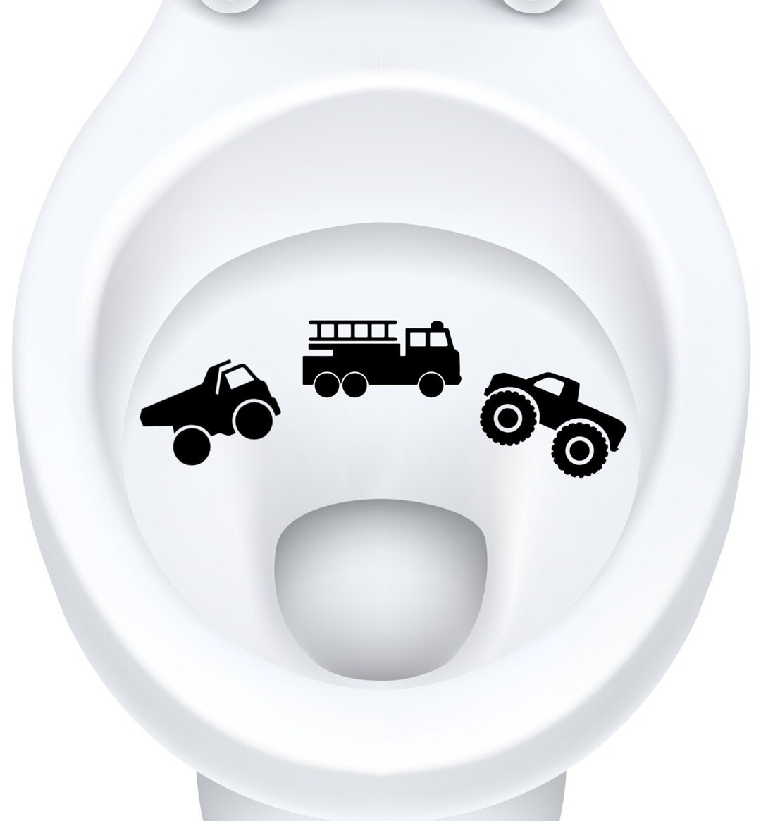 Toilet Targets Trucks Aim Practice 3 Piece Collection Vinyl Decal ...