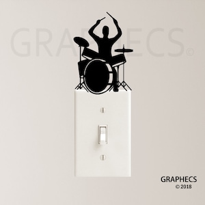 Drums Music Decal Vinyl Sticker Playing Instrument Laptop Home Decor - Etsy