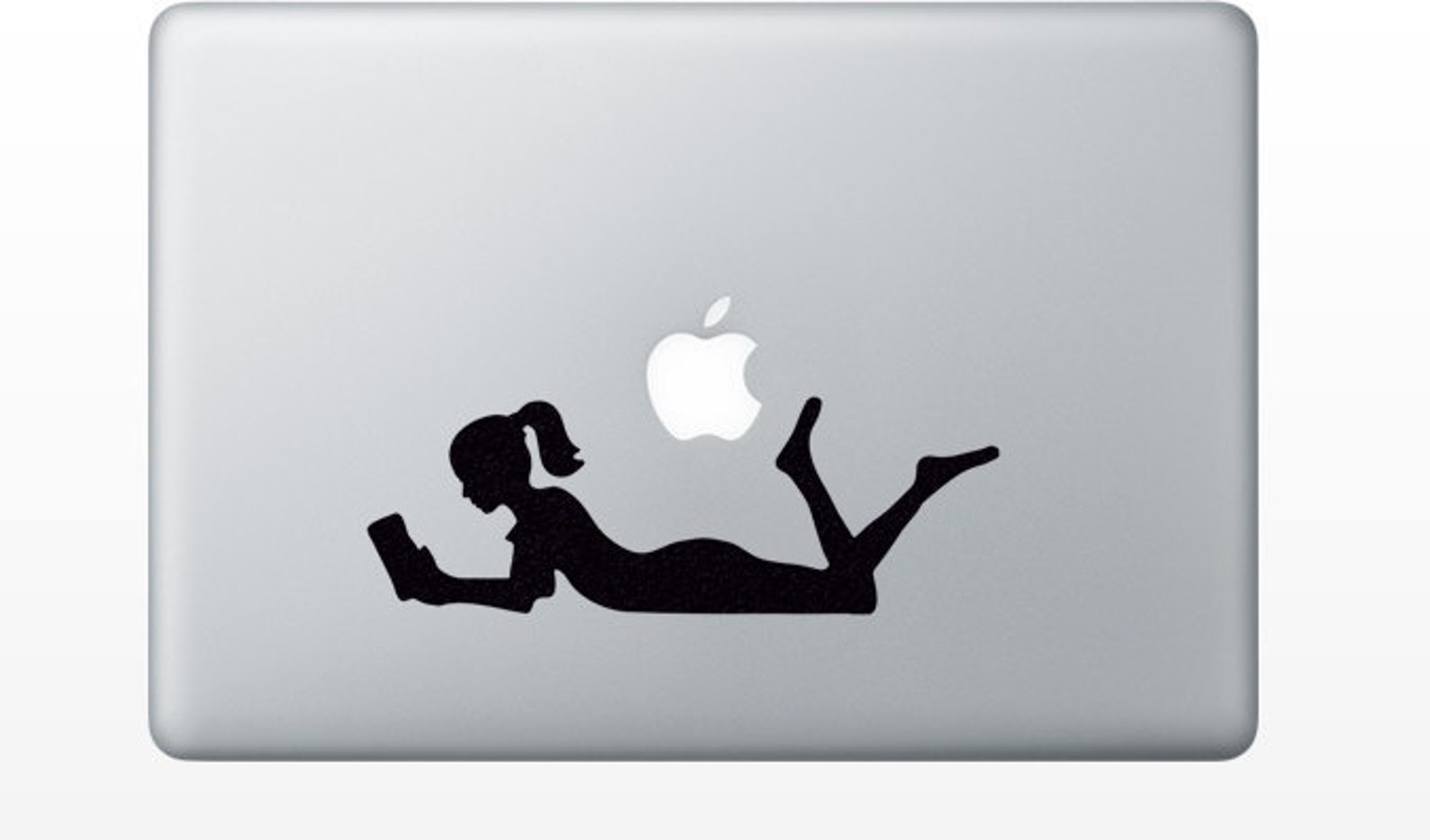Girl Reading Decal Vinyl Sticker Read Novel Book Laptop - Etsy