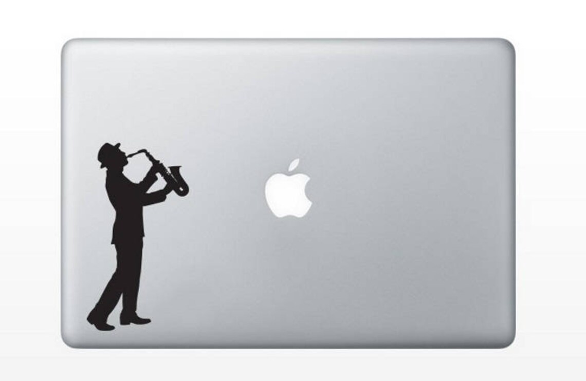Saxophone Music Playing Decal Vinyl Sticker Man Jazz Sax - Etsy