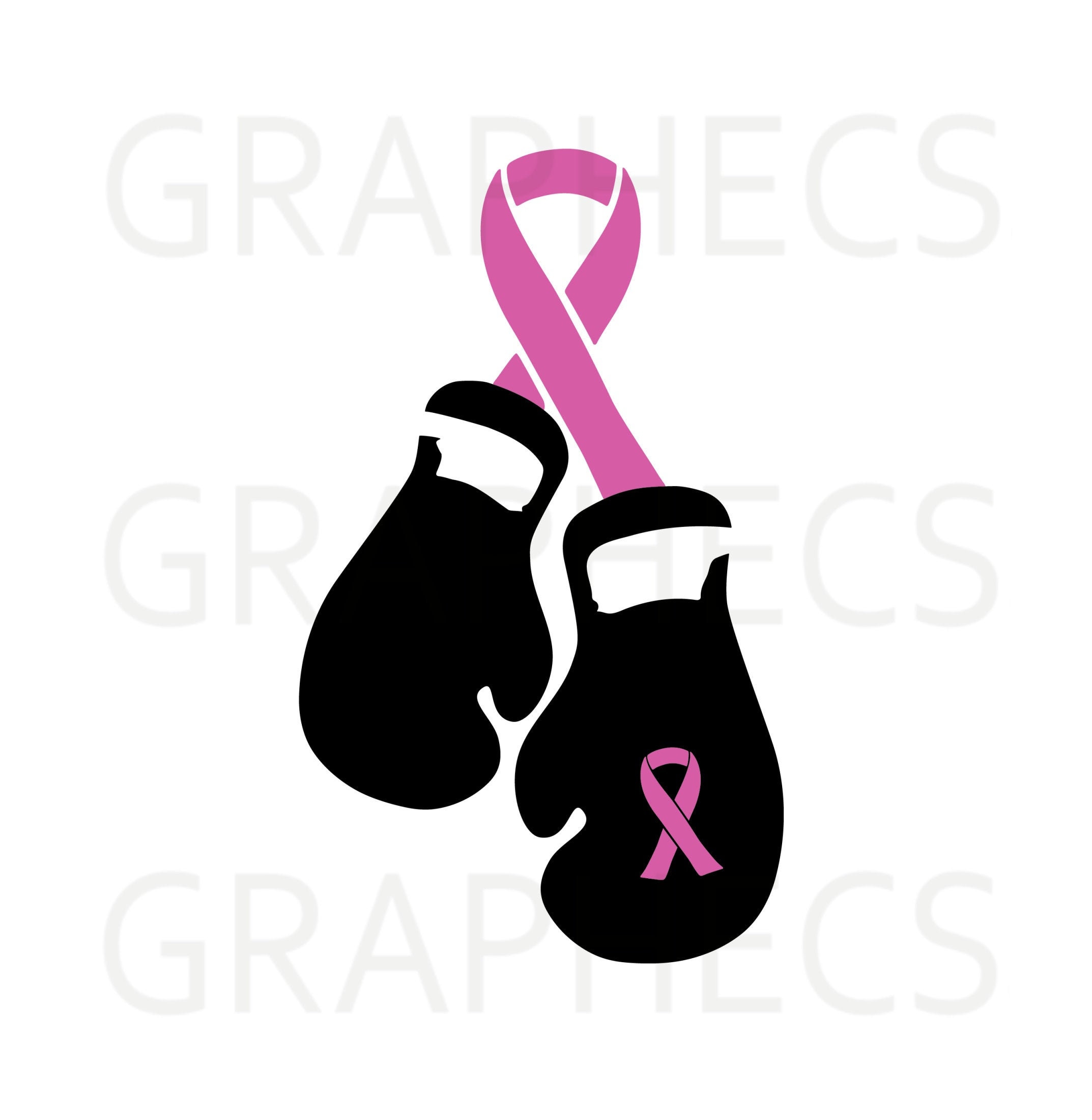 Cancer SVG, Awareness Ribbons SVG, Fight Cancer, Boxing, Pink, Ribbon ...