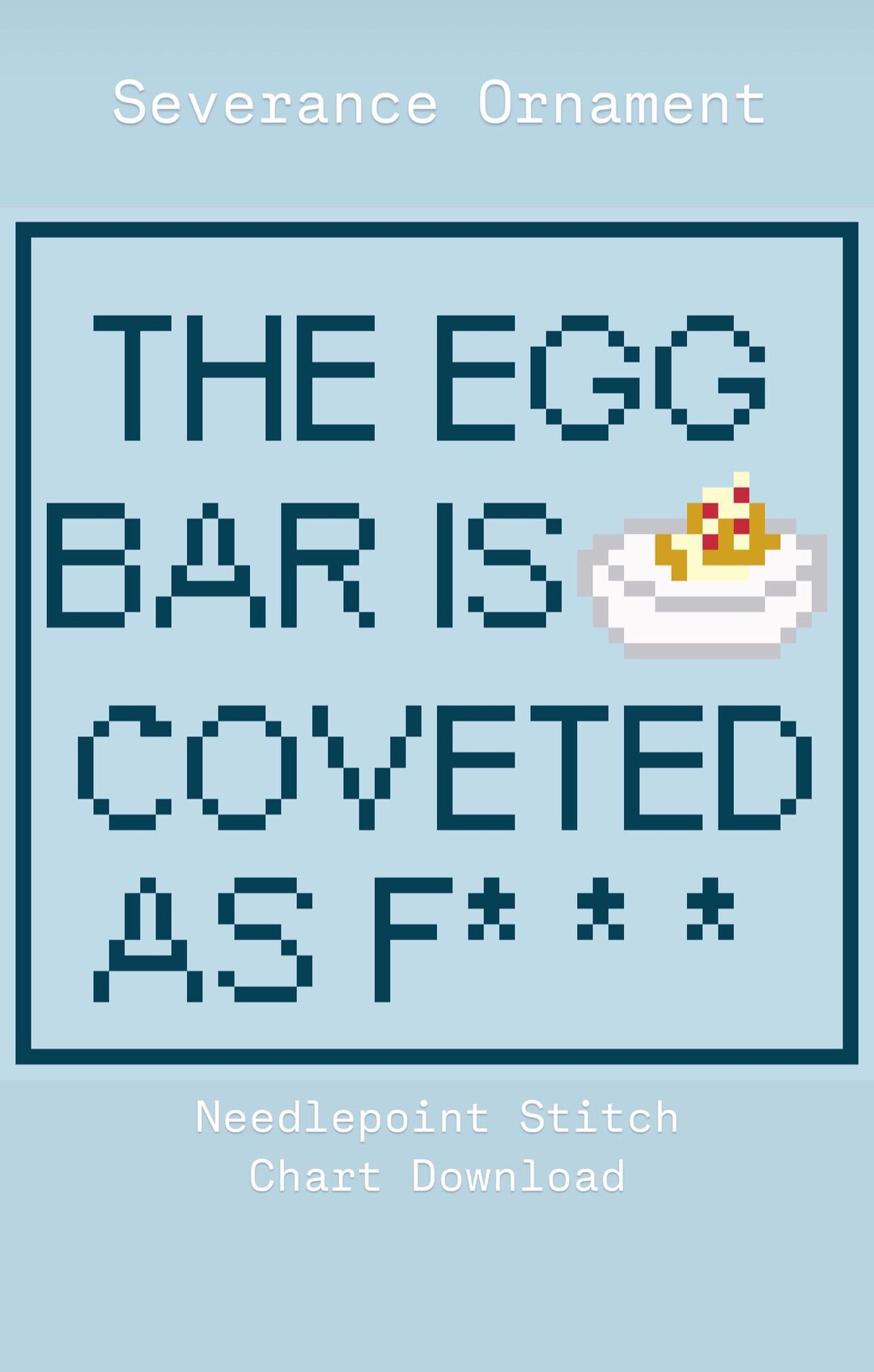 Severance Digital Download | Severance Egg Bar CLEAN Needlepoint and ...