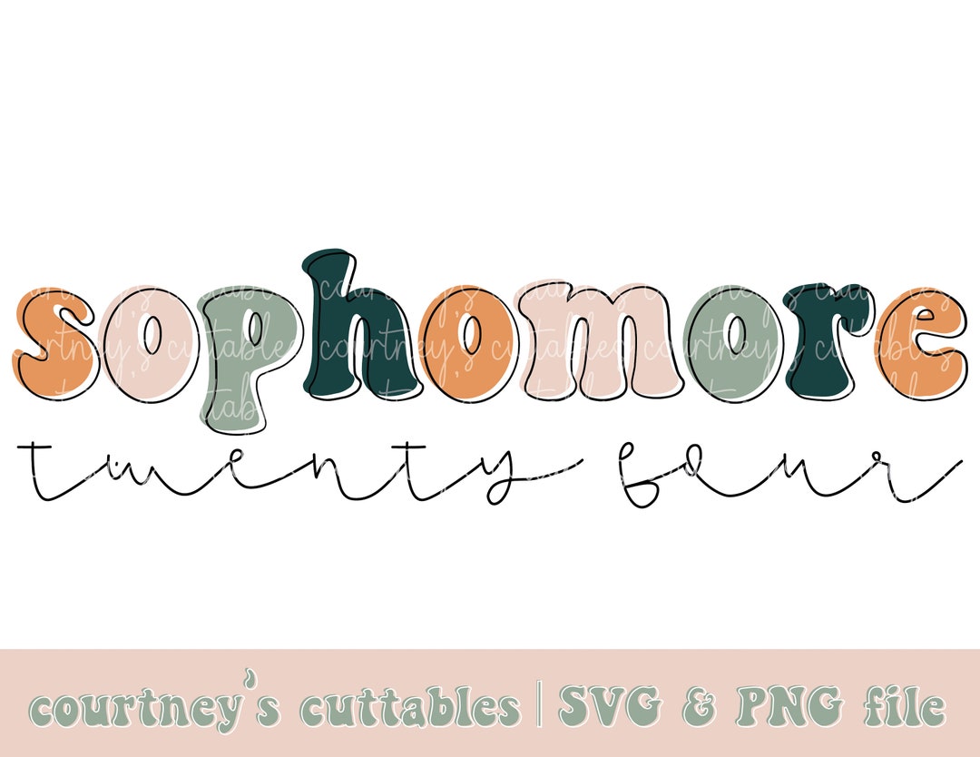 Sophomore 2024 Sublimation Design High School Sophomore Back to School ...