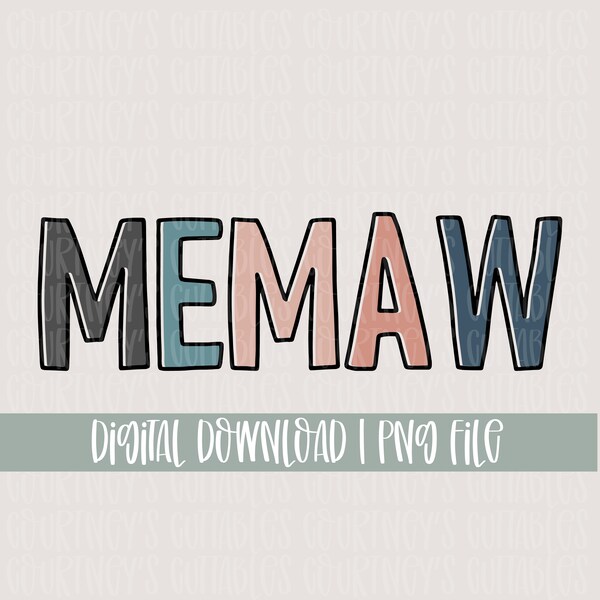 Memaw Svg - Etsy