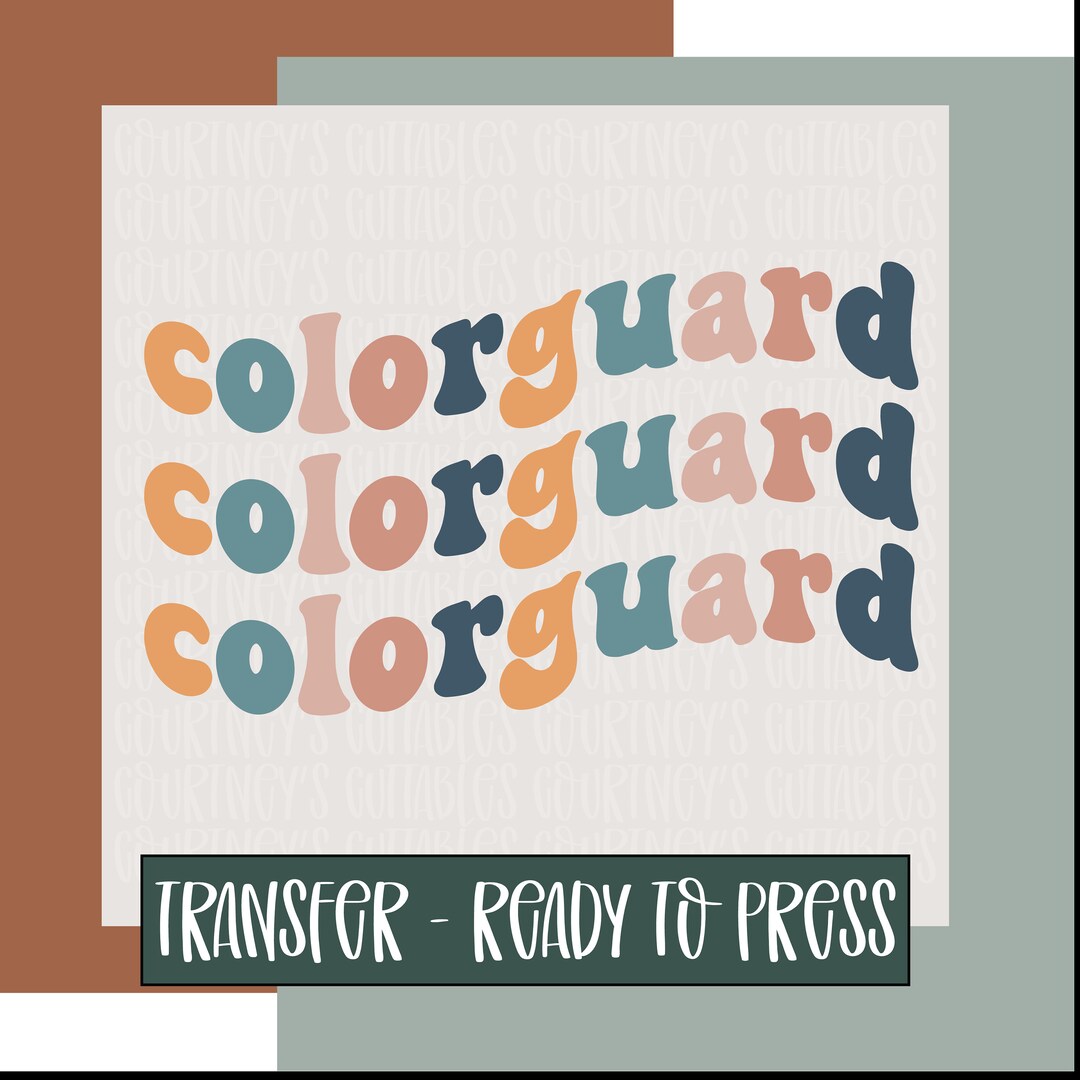 Color Guard Sublimation Transfer Ready to Press T-shirt Transfers Back ...