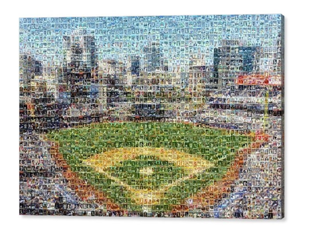 San Diego Padres Mosaic Wall Art Print of Petco Park. Made From 235 ...