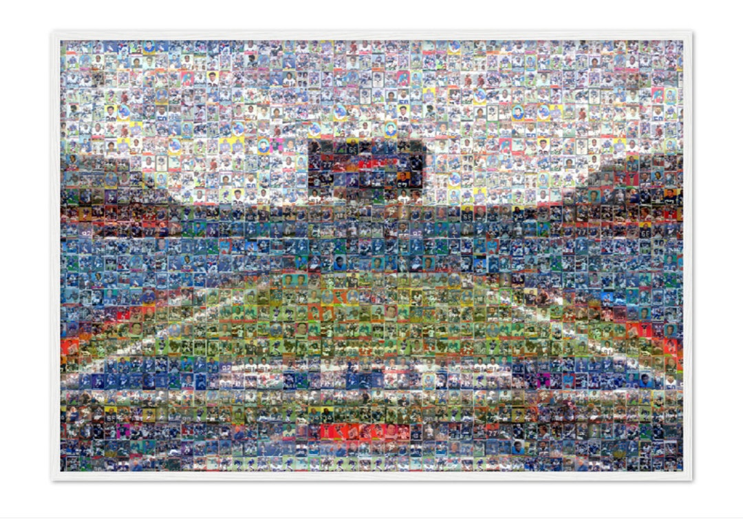 Buffalo Bills Mosaic Wall Art Print of Highmark Stadium From Player ...
