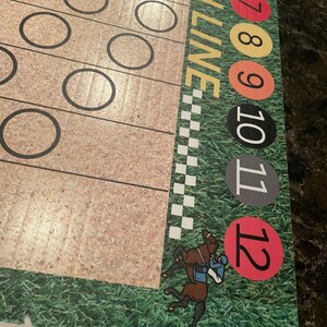 Large Horse Race Dice Game Board: Party Tabletop Game - Etsy