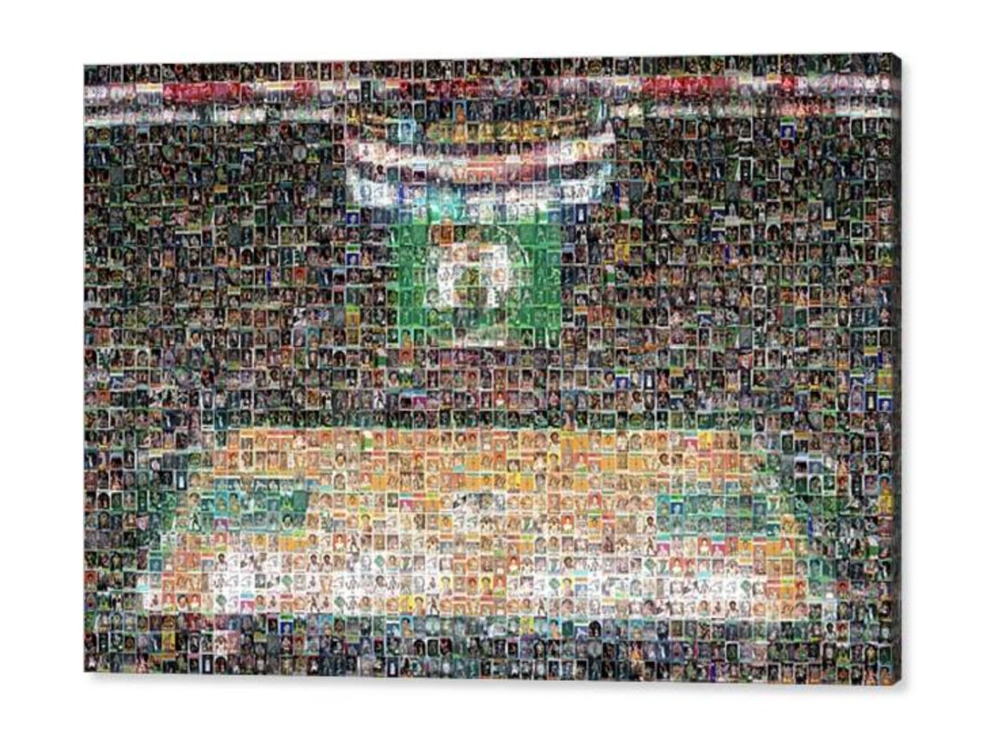 Boston Mosaic Art Print: TD Garden Court, Player Card Image Art-father ...