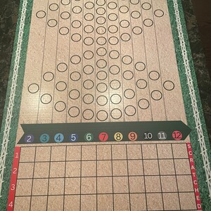 Large Horse Race Dice Game Board. Horse Racing Game Played With Cards ...
