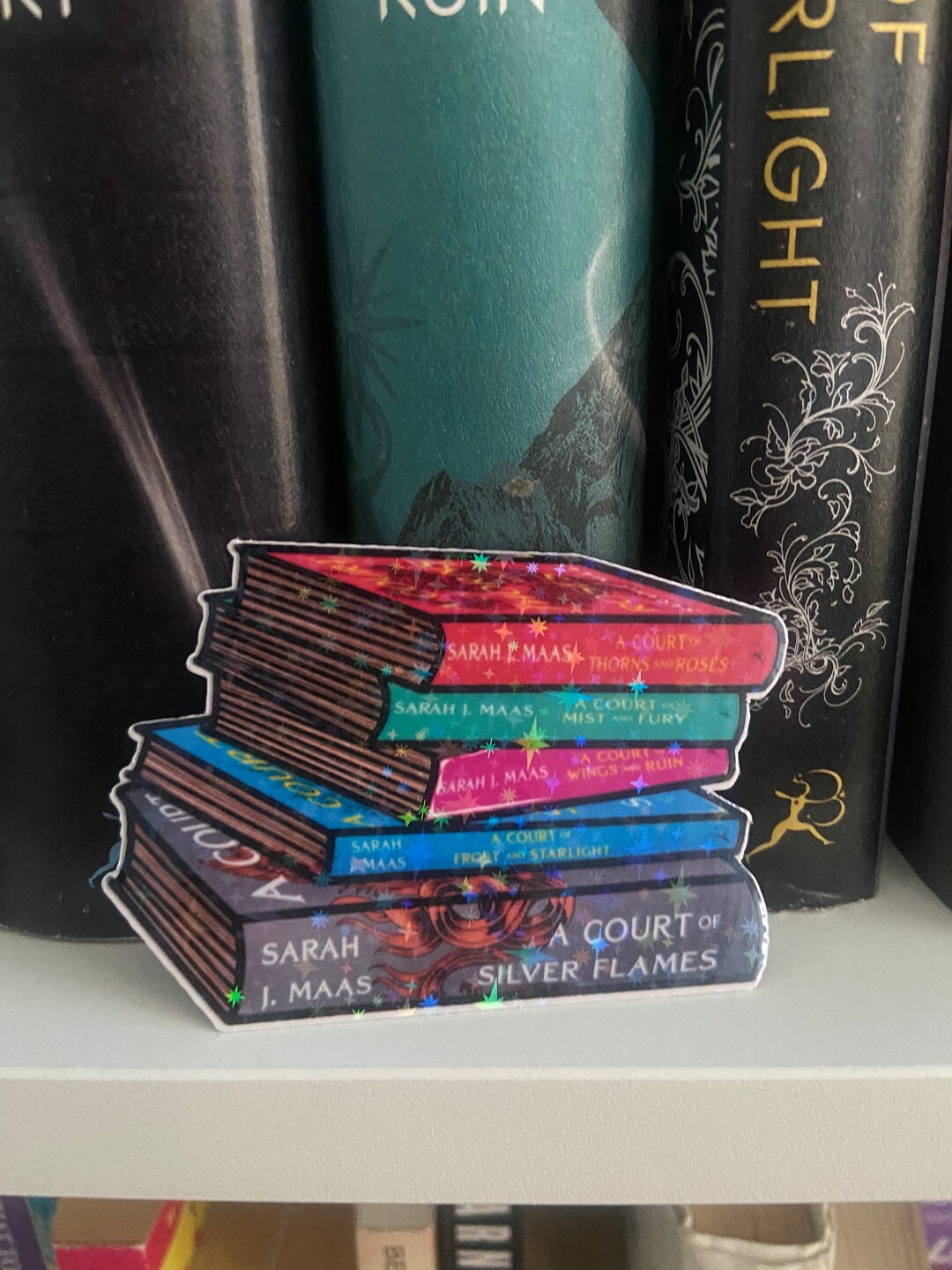 Acotar Book Stack Sticker A Court of Books Bookish Stickers - Etsy