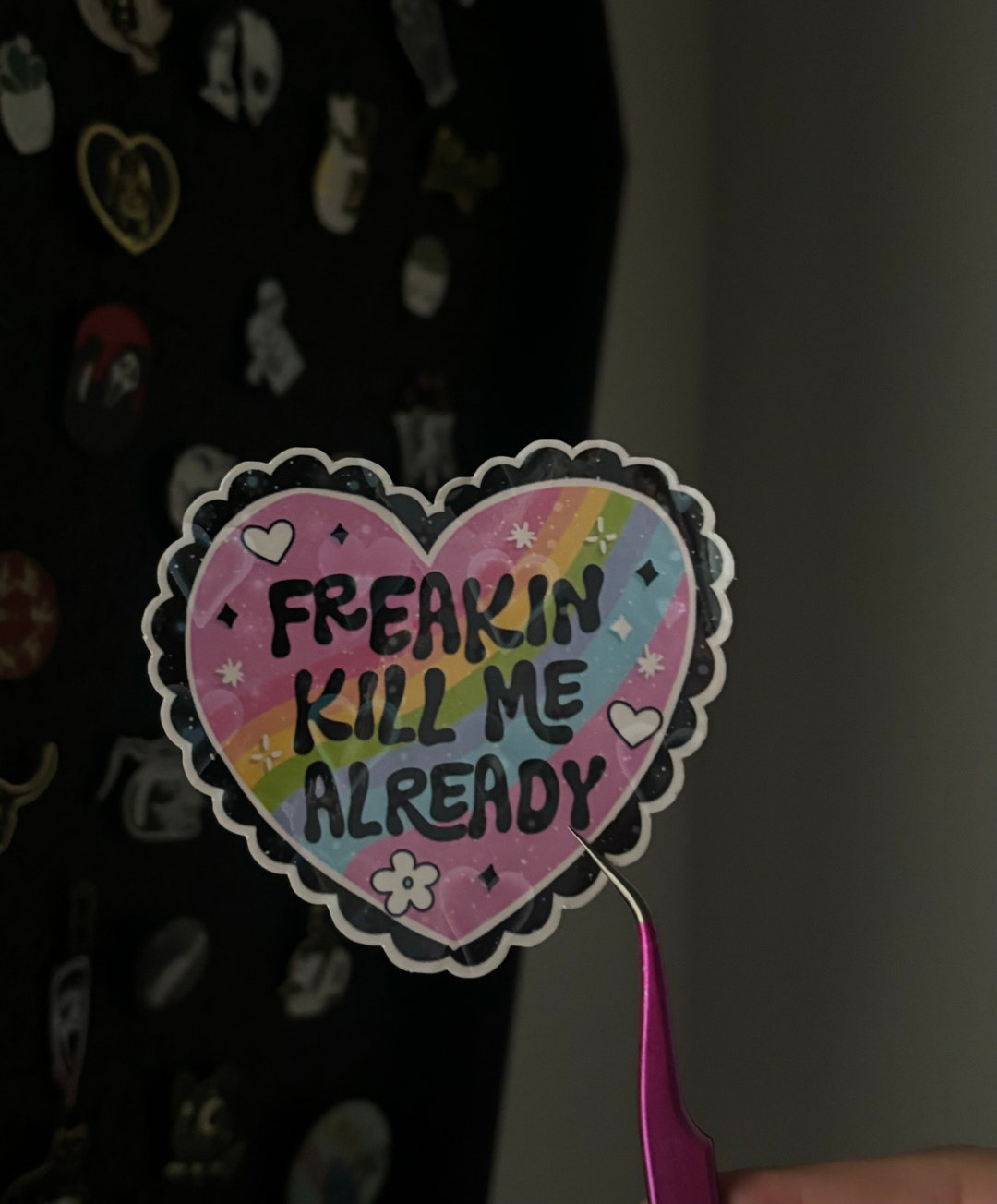 Freaking Kill Me Already Sticker Rainbow Sticker Mental Health Sticker ...