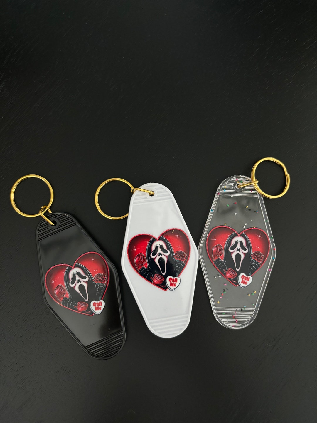 Ghostface Motel Keychain Car Keys Keychain Horror Keychains Vintage ...
