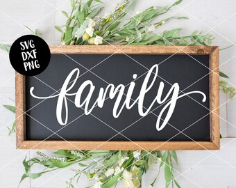Family Script Svg - Etsy