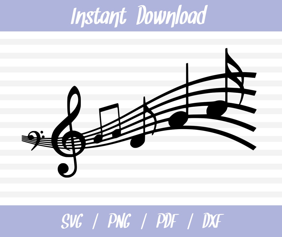 Music Notes SVG // Music PNG // Music Notes Cut File - Etsy
